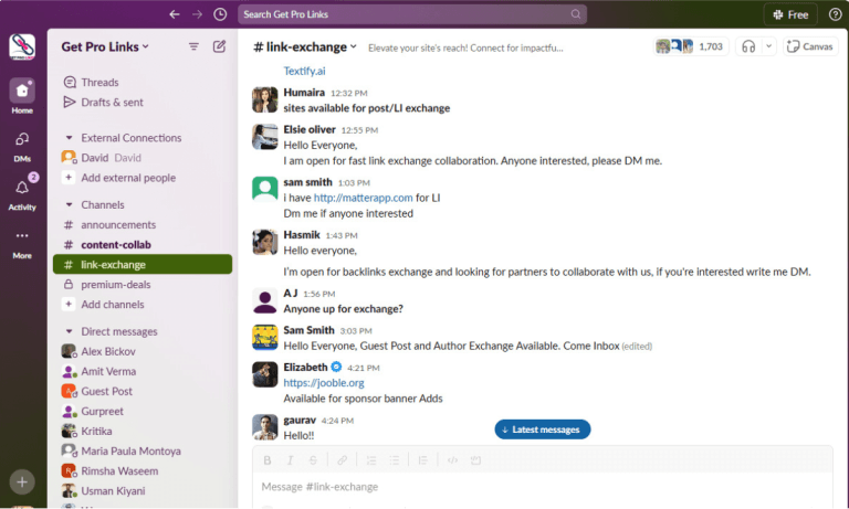 Join the Top Link Building Slack Community | Get Pro Links